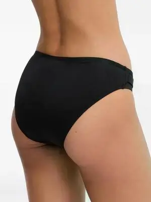 Michael Kors Logo-belted Bikini Bottom - Black