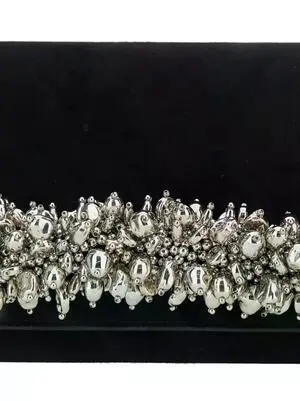 Simkhai Embellished Suede Clutch Bag
