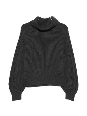 JOSEPH Cable-knit Roll-neck Sweater