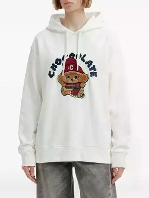 CHOCOOLATE Graphic Print Drawstring Hoodie