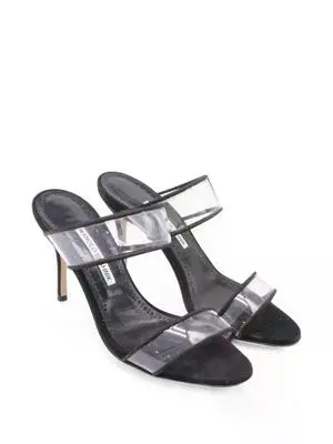 Manolo Blahnik Pvc Strap Mules