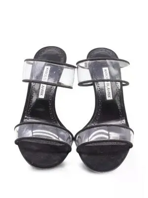 Manolo Blahnik Pvc Strap Mules