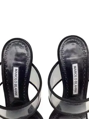 Manolo Blahnik Pvc Strap Mules