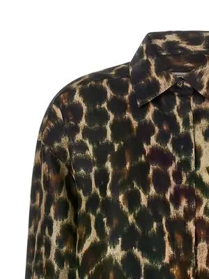Alberto Biani Animal-print Silk Shirt
