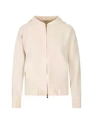 Agnona Zip-up Hoodie - Neutrals