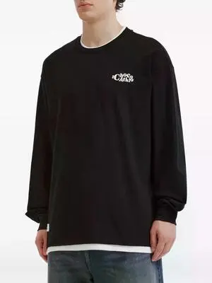 CHOCOOLATE Logo-print Layered-effect T-shirt