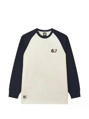 FINGERCROXX Embroidered Raglan-sleeve T-shirt
