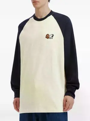 FINGERCROXX Embroidered Raglan-sleeve T-shirt