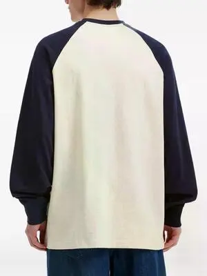 FINGERCROXX Embroidered Raglan-sleeve T-shirt
