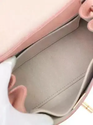 LOUIS VUITTON Grained Calfskin Mini Lockme Ever Satchel - Neutrals
