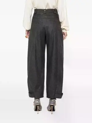 Chloé High-waisted Pleated Trousers