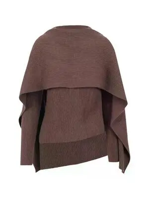 Christian Wijnants Kovira Layered Ribbed Knit Sweater