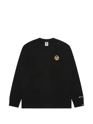 AAPE BY *A BATHING APE Logo-patch Long-sleeve T-shirt - Black