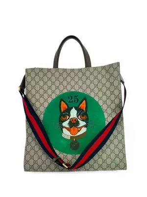 Gucci Bosco Patch Gg Supreme Tote Bag