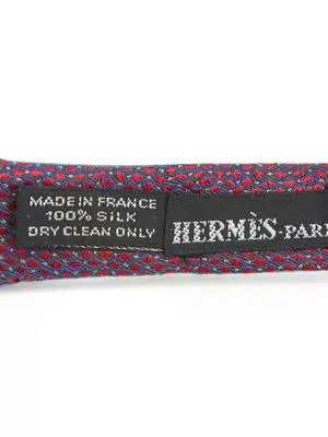 Hermès Silk Jacquard Self-tie Bow Tie