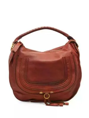Chloé Marcie Leather Hobo Bag - Brown