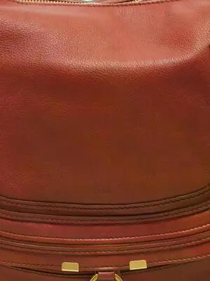 Chloé Marcie Leather Hobo Bag - Brown