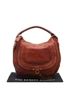 Chloé Marcie Leather Hobo Bag - Brown