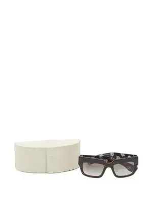 Prada Floral-print Square-frame Sunglasses
