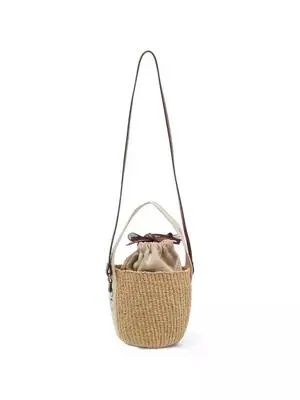 Chloé Small Woody Raffia Bucket Bag