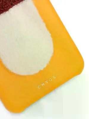 CHAOS Pill-patch Leather Iphone Case - Orange