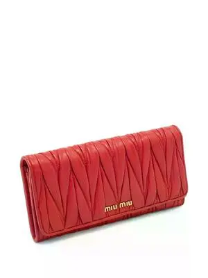 Miu Miu Matelassé Flap Wallet