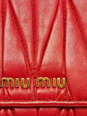 Miu Miu Matelassé Flap Wallet