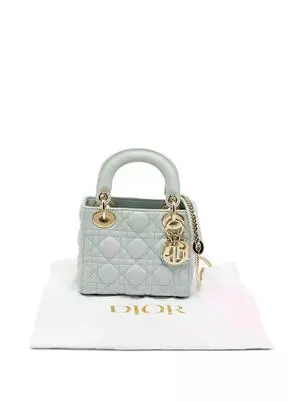 Dior Mini Lady Tote Bag - Blue