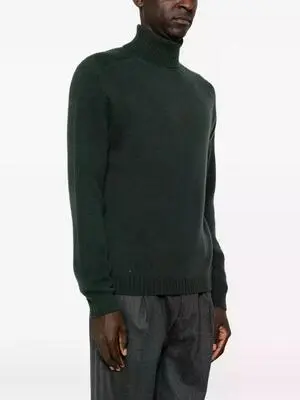 Boglioli Ribbed-knit Roll-neck Sweater - Green
