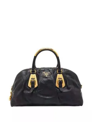 Prada Calf Leather Bauletto Satchel Bag