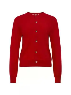 Comme Des Garçons Rib-trim Button Cardigan