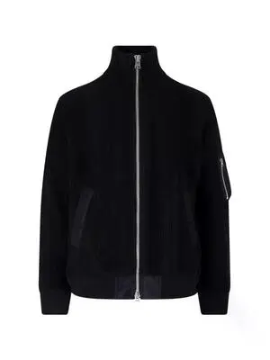 Sacai Ribbed-knit Zip-up Cardigan