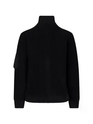 Sacai Ribbed-knit Zip-up Cardigan