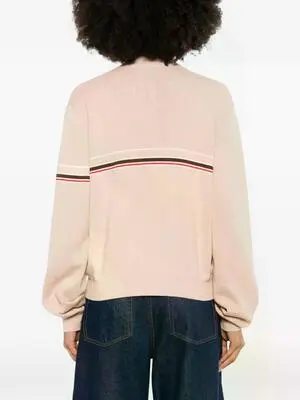 Versace Logo-print Striped Cardigan