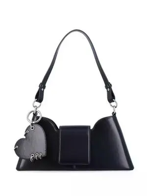 JUSTINE CLENQUET Marla Heart-pendant Tote Bag - Black