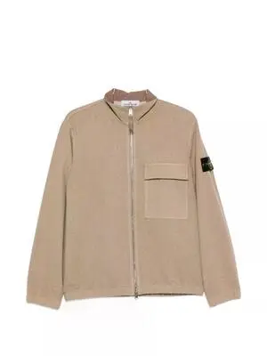 Stone Island Logo Patch Zip-up Jacket