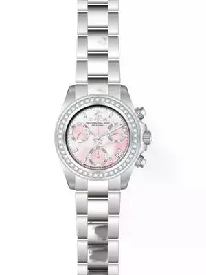 INVICTA Elite Diamond 38mm Chronograph Watch - Pink