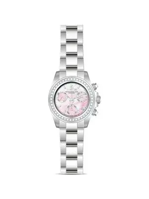 INVICTA Elite Diamond 38mm Chronograph Watch - Pink