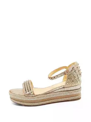 CHRISTIAN LOUBOUTIN Spike Wedge Sandals
