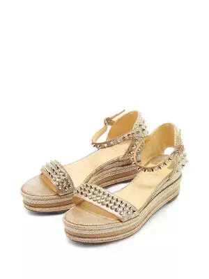 CHRISTIAN LOUBOUTIN Spike Wedge Sandals