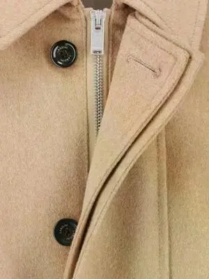 LARDINI Wool Zip-up Coat