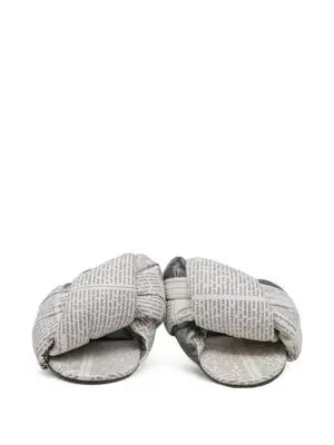 Balenciaga Drapy Newspaper Sandals