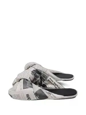 Balenciaga Drapy Newspaper Sandals