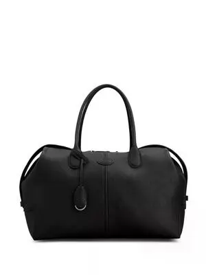 TOD'S Grained-leather Duffle Bag