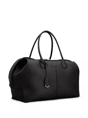 TOD'S Grained-leather Duffle Bag