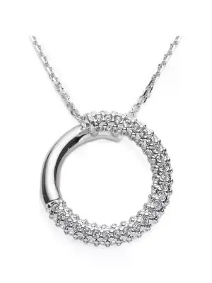 SWAROVSKI Dextera Necklace With Round-cut Crystals - Silver