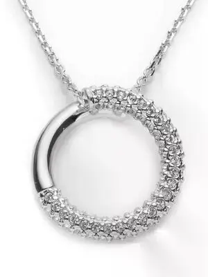 SWAROVSKI Dextera Necklace With Round-cut Crystals - Silver