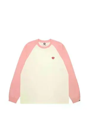 AAPE BY *A BATHING APE Raglan-sleeve Logo-patch T-shirt