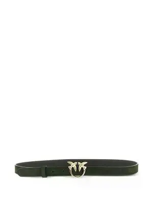 Pinko Suede Belt With Love Birds Buckle - Green