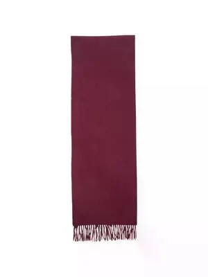 Mulberry Fringed-edge Scarf - Red